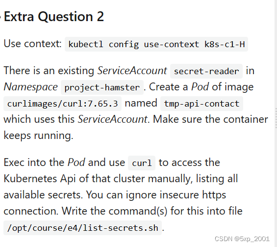 killer.sh Extra Question (cka) 模拟题_killer.sh 是报名了才有的?-CSDN博客
