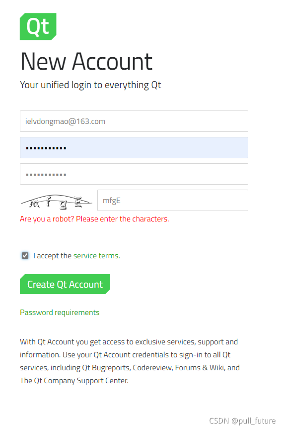【Qt】qt5.12.11注册不了？解决办法-实测_can not create new qt account with reserved ...