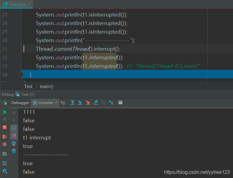 Thread类中的interrupt()，interrupted()以及isInterrupted()区别_thread interrupt ...