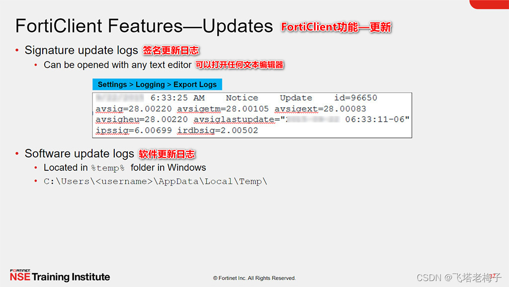 教程篇(7.0) 07. 诊断和故障排除 FortiClient EMS Fortinet 网络安全专家 NSE 5_forticlient ...