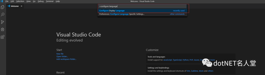 VSCode开发.NETCore项目入门（1）设置中文语言环境-CSDN博客