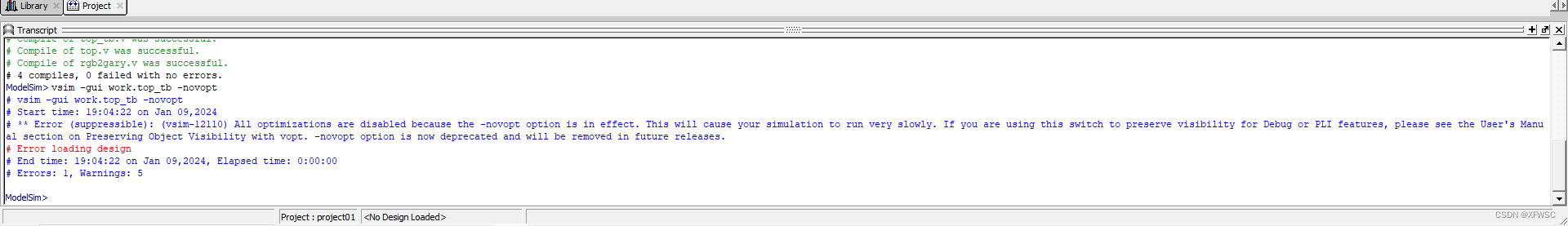 FPGA图像处理功能仿真，Modelsim联合Matlab_fpga仿真-CSDN博客