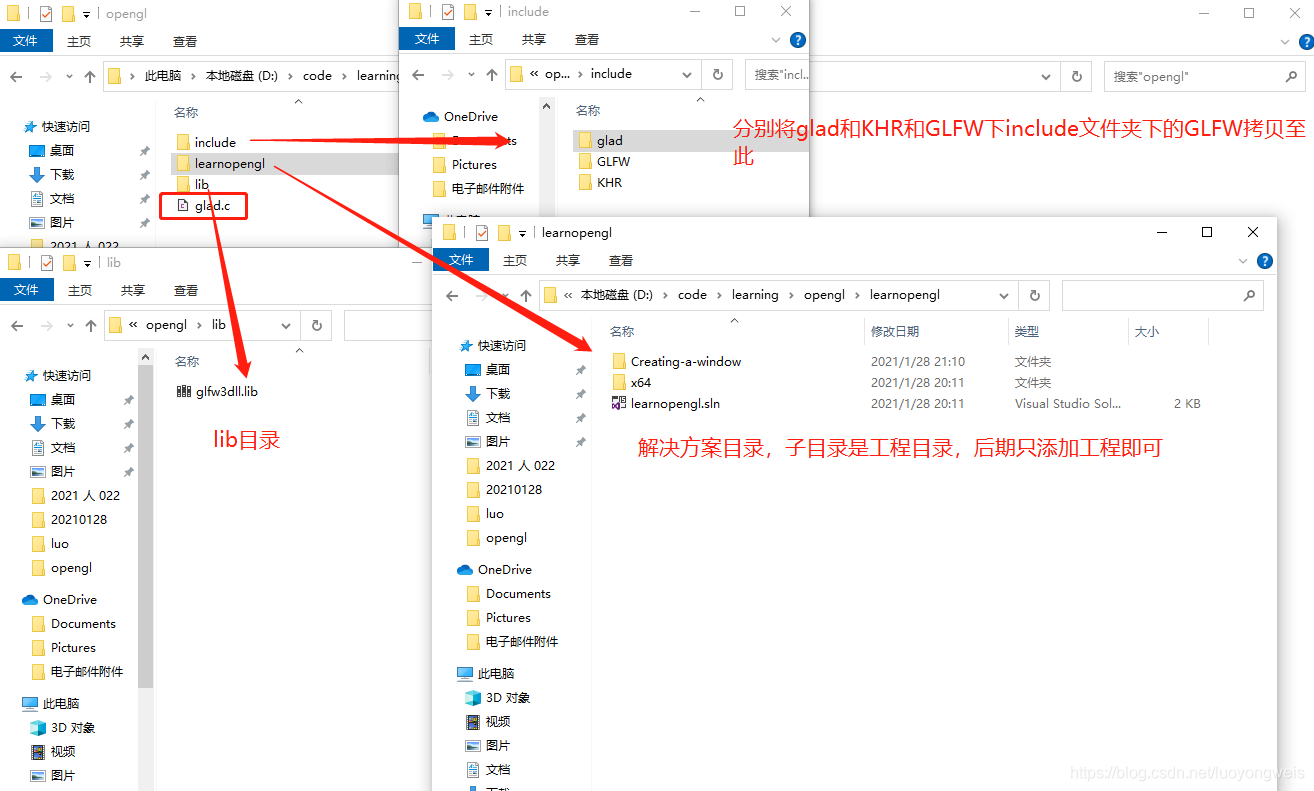 Learnopengl 学习opengl Vs2017 X64环境配置与学习 Windowsvs2017 Opengl X64位程序 Csdn博客