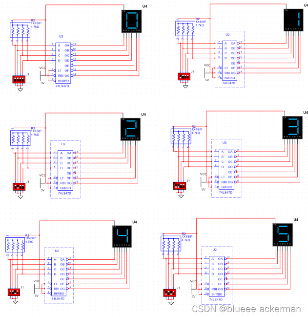 multisim实验二 组合逻辑电路实验 blueee的学习笔记_multisim电路作业详细-CSDN博客