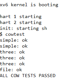 xv6实验课程--xv6的写时拷贝(COW)(2021)_usertrap(): unexpected scause ...