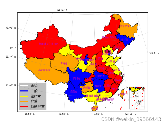 怎么用python画省份，区域地图，中国地图_python绘制省地图-CSDN博客