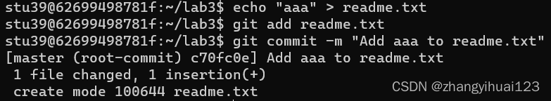 OUC-网络安全导论-lab3-Git_1. 在主 录下创建 件夹lab3,并将lab3配置成git仓库。后续实验均在lab3-CSDN博客