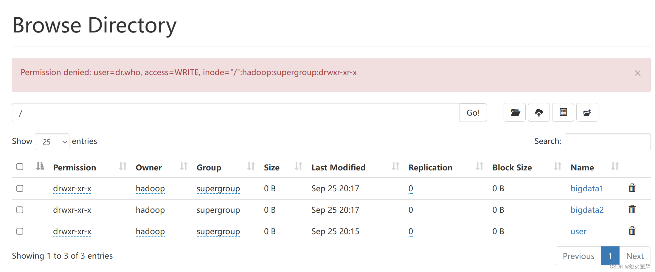 「大数据-2.2」使用命令操作HDFS文件系统-CSDN博客