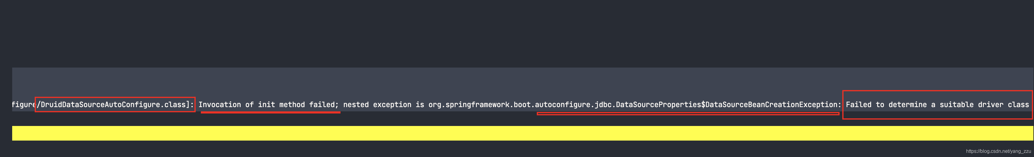 springboot数据库自动配置异常_exclude = druiddatasourceautoconfigure.class-CSDN博客
