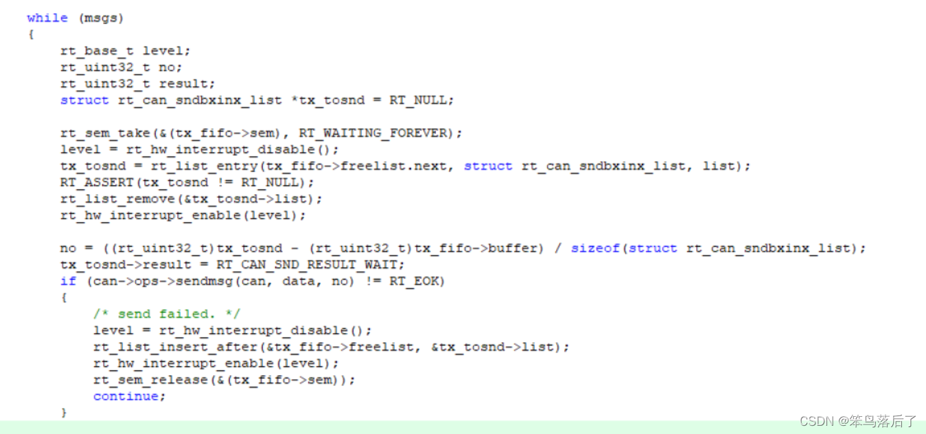 RT-Thread CAN通信卡死_can dev write data failed!-CSDN博客