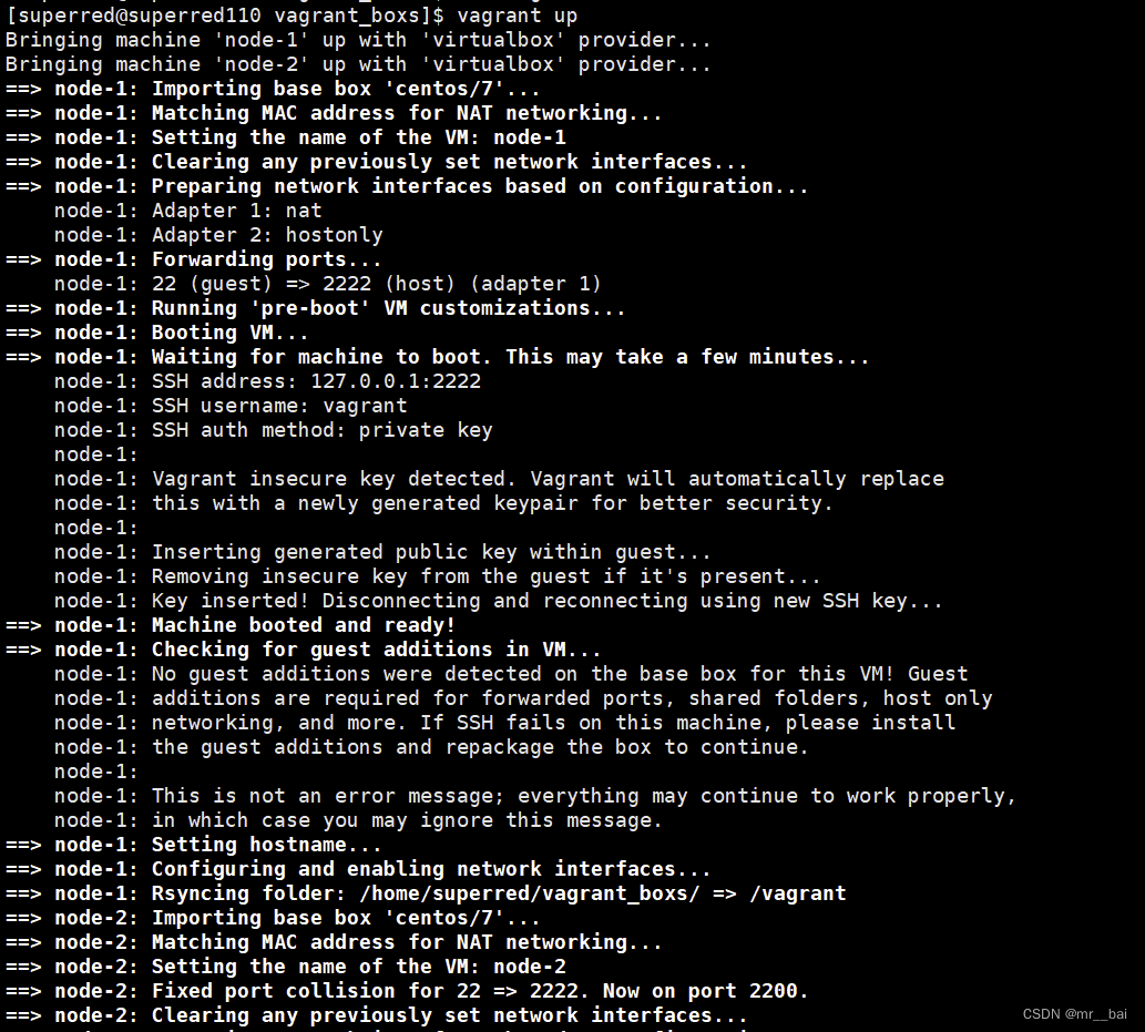 Vagrant 入门使用教程（在Linux-Centos7.9上使用）_vagrant 默认账号-CSDN博客