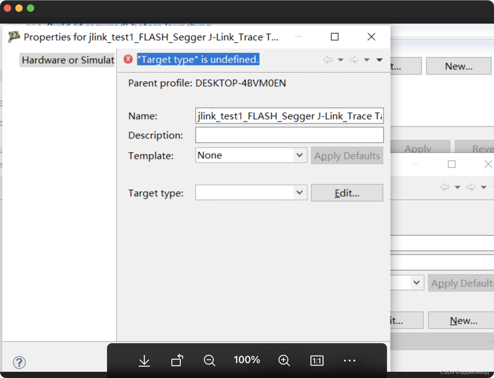 嵌入式MCU出现：connection type is undefined orAn internal error occurred during: “Debug Database ...