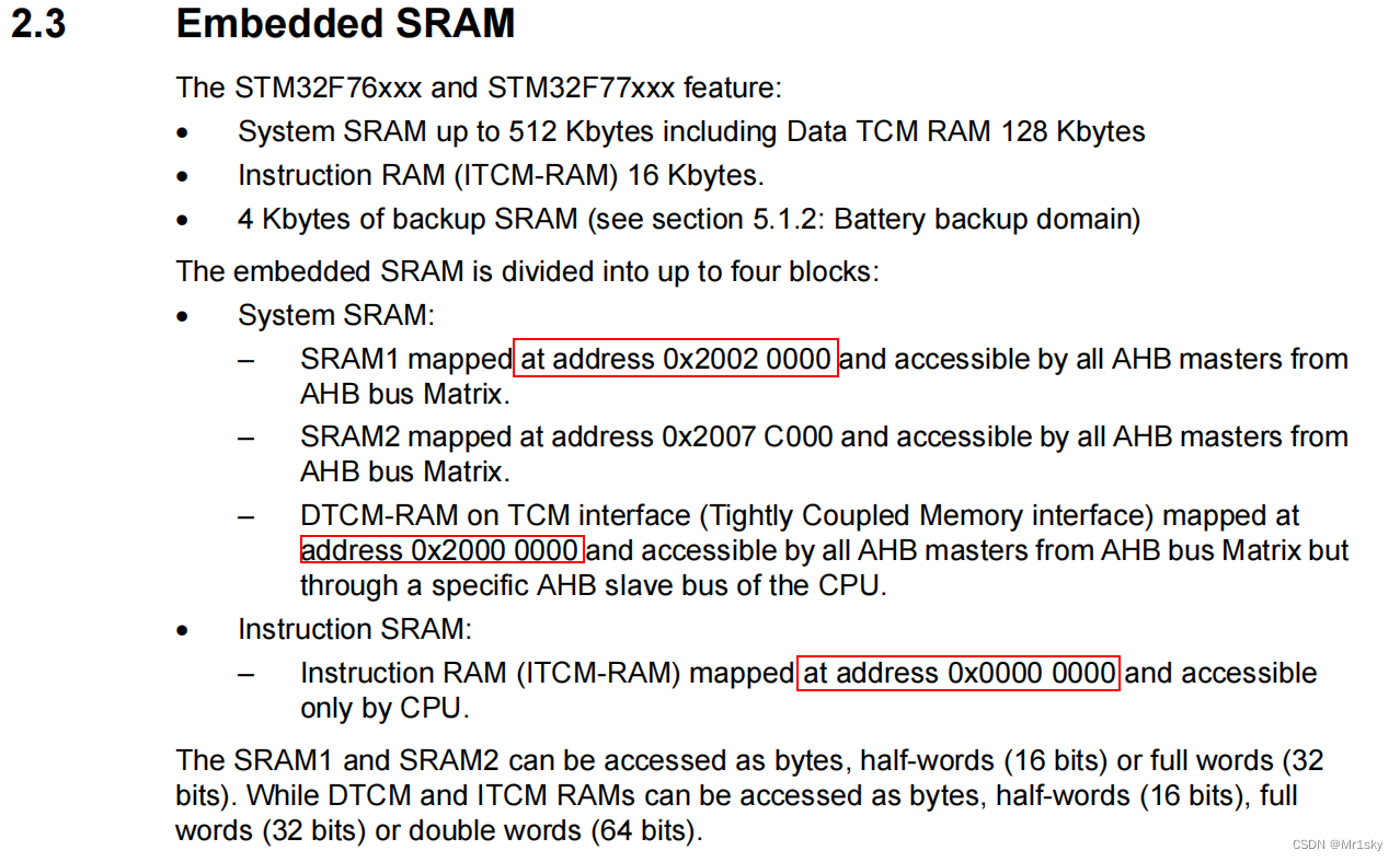 将关键代码和数据段定位到特定DTCM-RAM/ITCM-RAM中【STM32F767】_stm32_Mr1sky-DAMO开发者矩阵