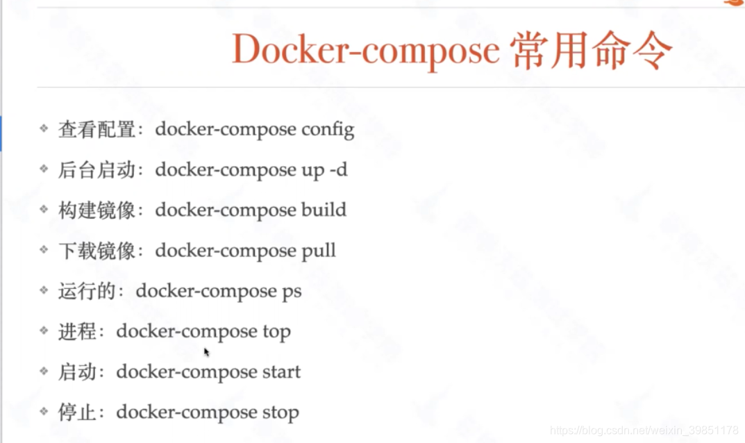 docker compose 常用命令_docker composer命令-CSDN博客