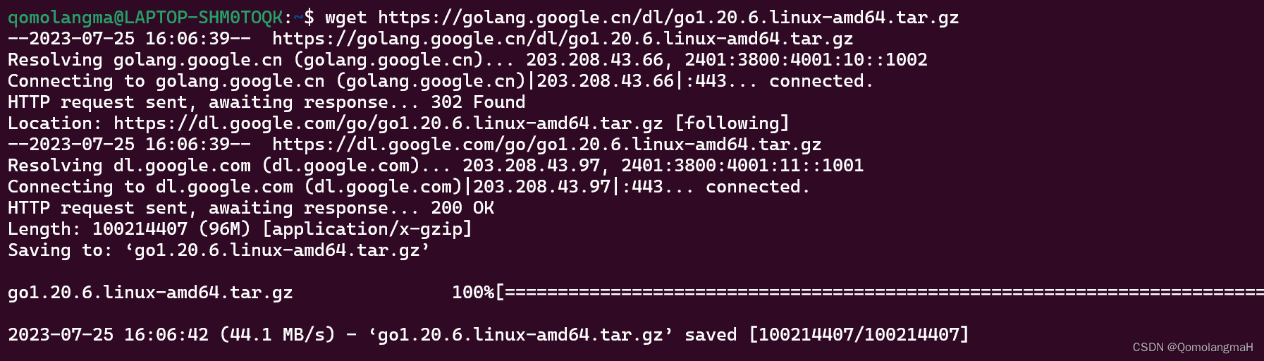 【2023最新版】Linux (WSL：Ubuntu22.04)安装Go1.20.6+Win11：安装Go1.20.6+GoLand2023.1.4+配置环境_wsl 安装go-CSDN博客