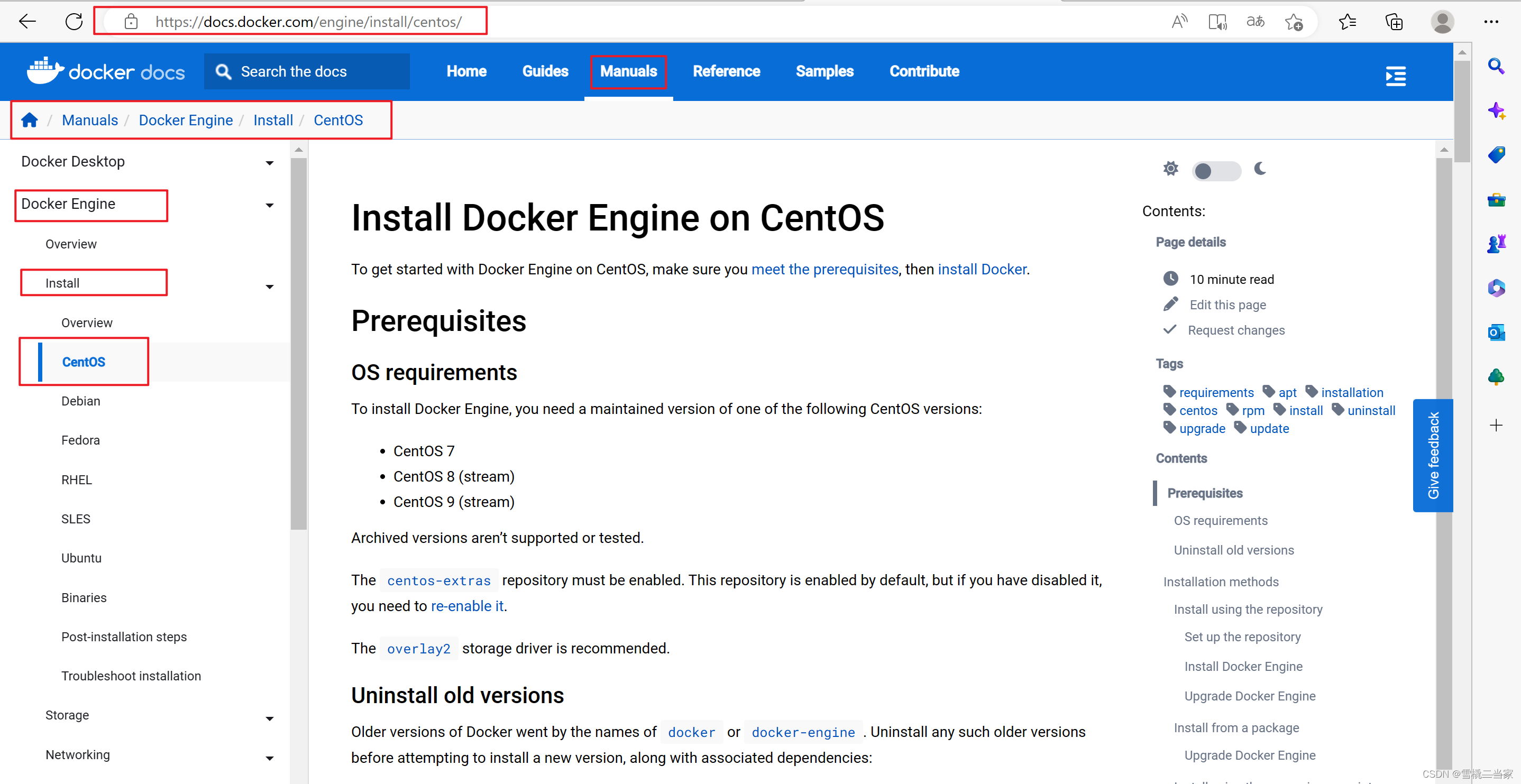 十三、Docker安装教程-CentOS7（在线版）_install docker engine on centos-CSDN博客