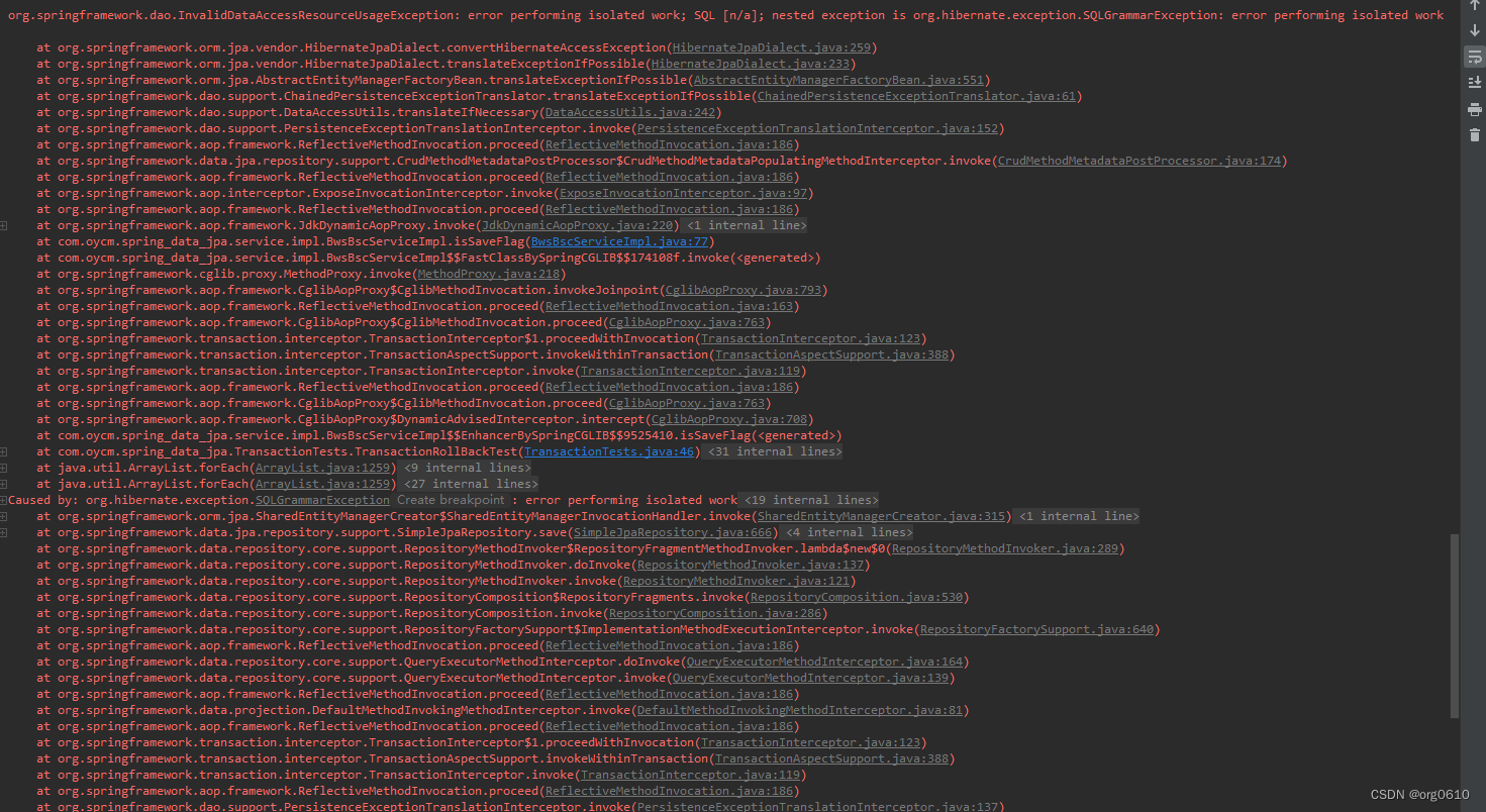 JPA数据源Oracle异常记录_org.springframework.orm.objectoptimisticlockingfai-CSDN博客