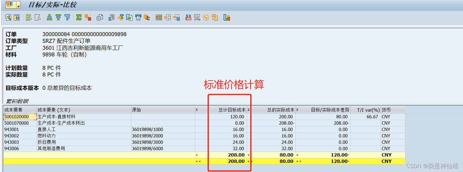 SAP生产成本月结流程(生产订单)_sap con2有余额怎么分析-CSDN博客