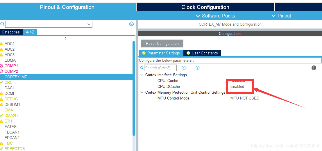 Cube配置STM32H743+DP83848以太网工程_cube 配置dp83848寄存器-CSDN博客