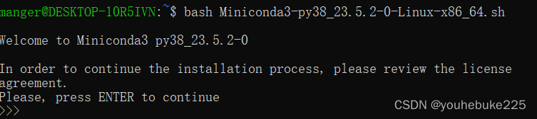在wsl中安装miniconda_wsl安装miniconda-CSDN博客