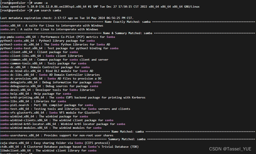 openEuler22.03 Samba实验_openeuler samba-CSDN博客