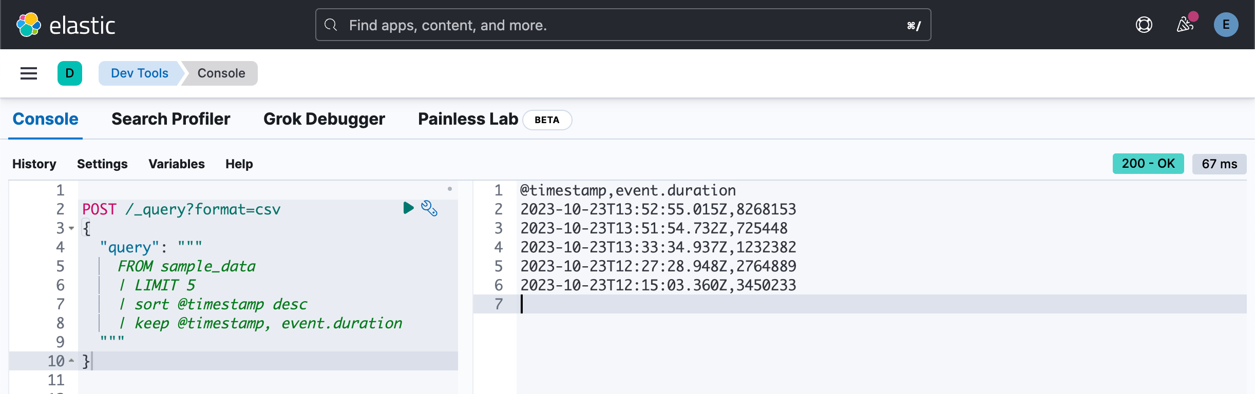 Elasticsearch：ES|QL 查询展示-CSDN博客