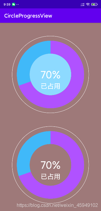 Android 实现 环形进度条_android半圆环进度条-CSDN博客
