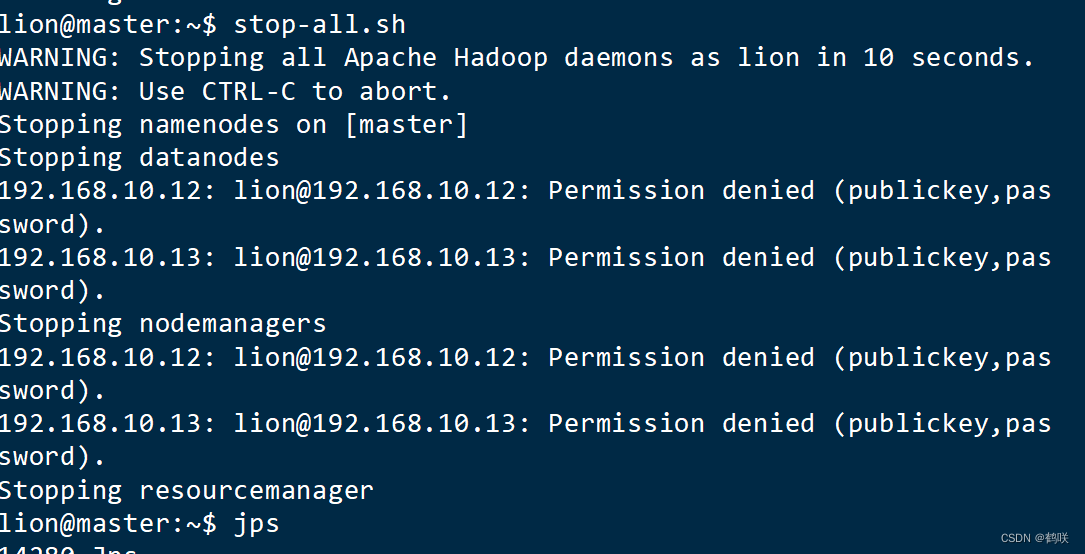 192.168.10.13: lion@192.168.10.13: Permission denied (publickey,password).报错解决-CSDN博客