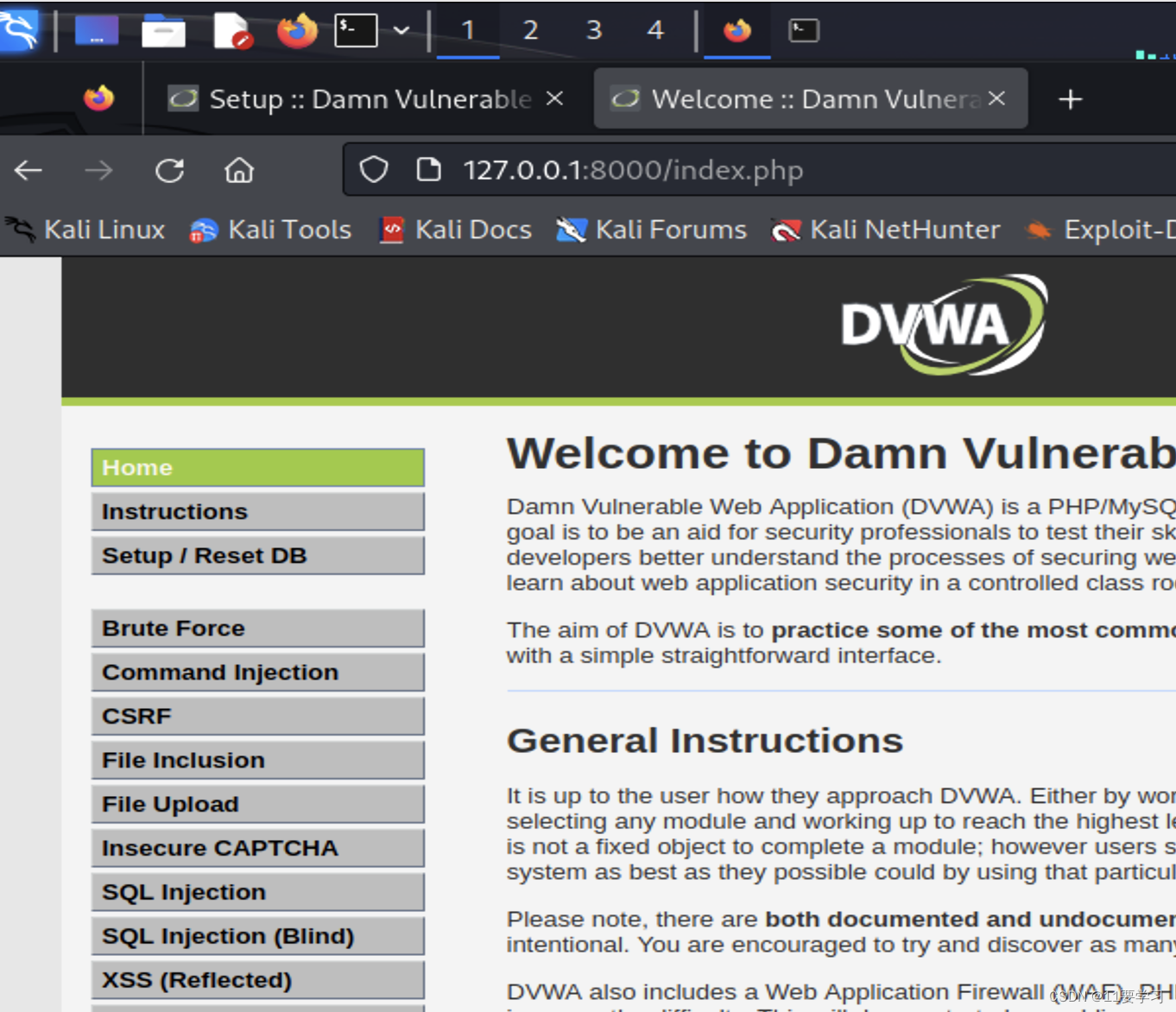 kali 安装docker,dvwa_kali使用docker安装dvwa-CSDN博客