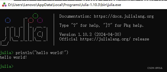 Julia 语言环境安装与使用-CSDN博客