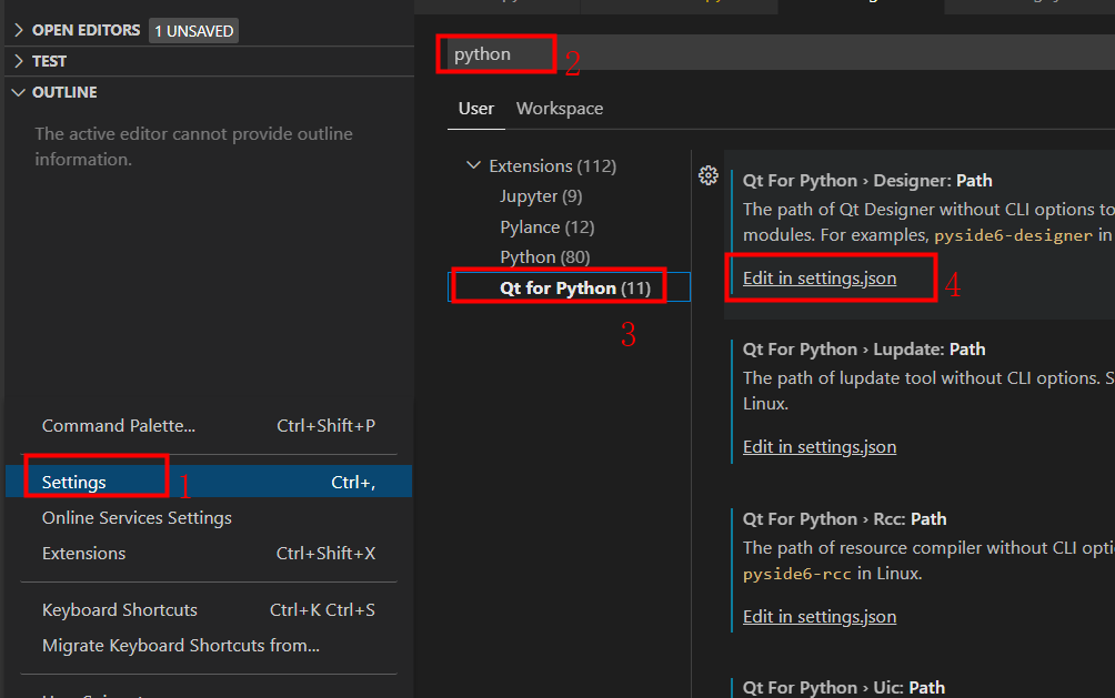 VsCode 配置PySide6及测试_vscode qt ui测试插件-CSDN博客