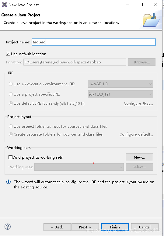 eclise创建java项目和在src下创建包和在包下创建类_怎么在java,src中下新建包-CSDN博客