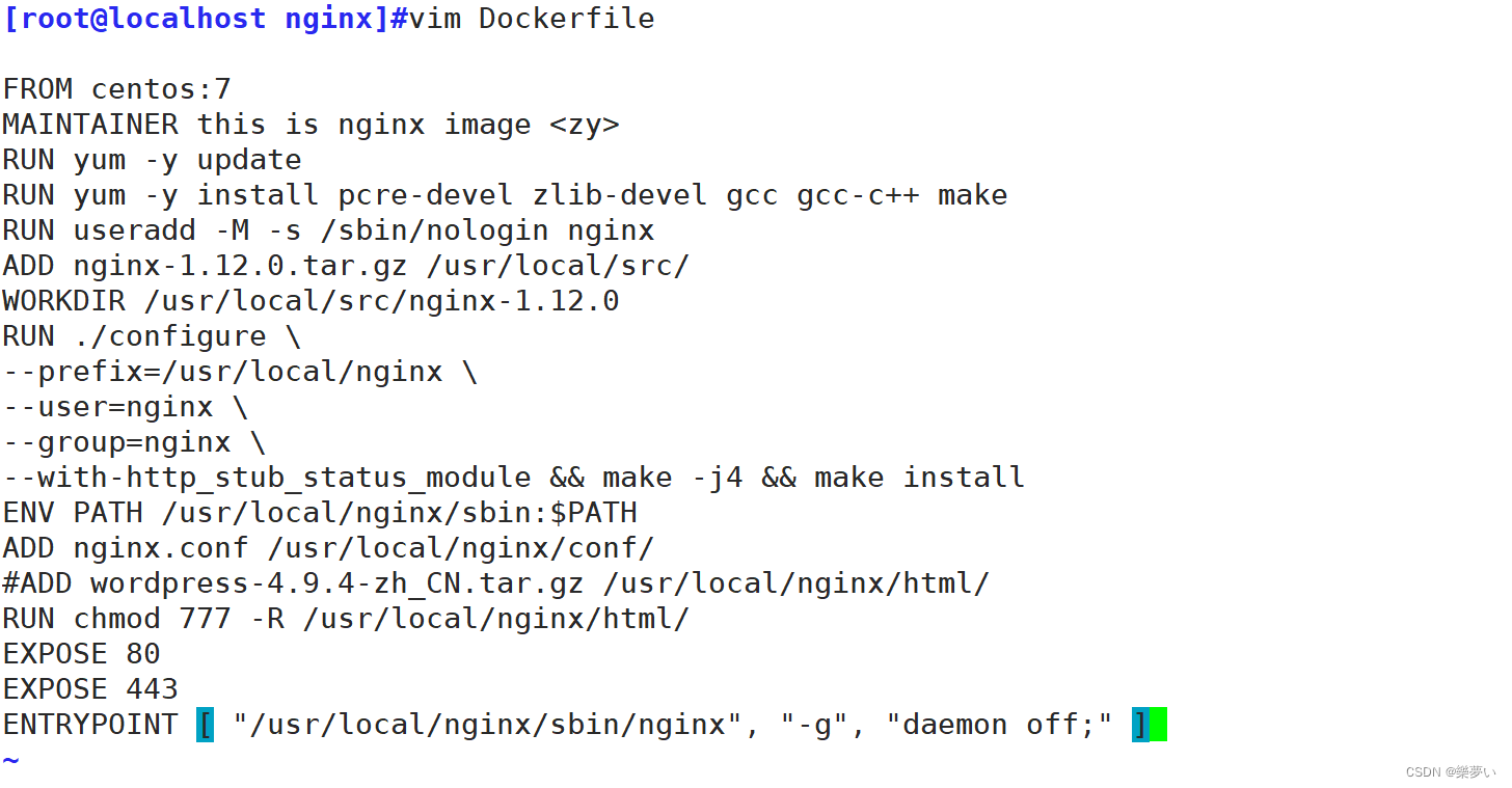 Docker Compose 编排lnmp Dockerfile 完成wordpress Docker Compose Lnmp Csdn博客