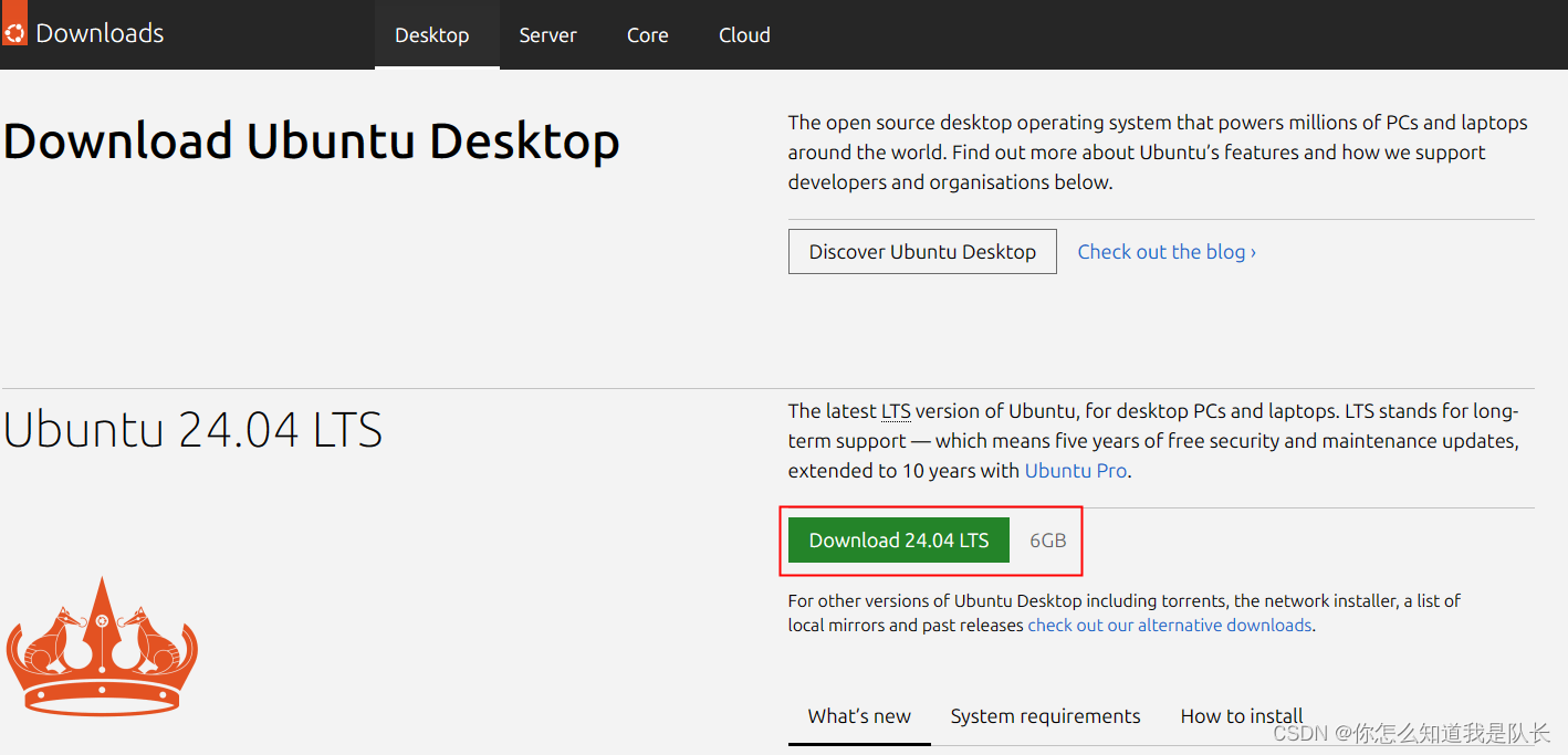 基于VMware Workstation Pro 17下载ubuntu24.04_ubuntu24.04下载-CSDN博客