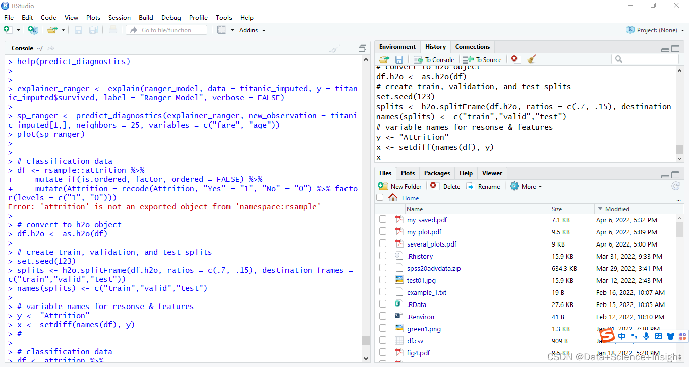 Error: ‘attrition‘ is not an exported object from ‘namespace:rsample‘_is not an exported object ...