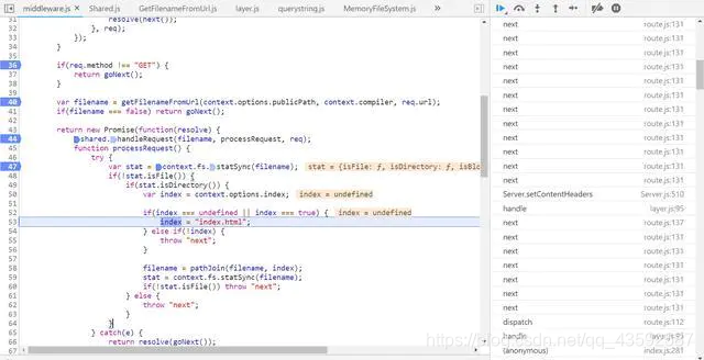 webpack-dev-server启动后，localhost:8080返回index.html的原理_webpack3打包manifest.js文件,为什么会返回index.html里面的 ...