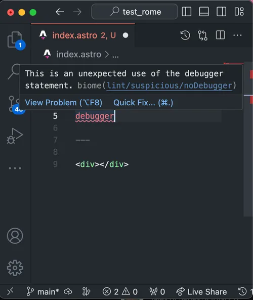 Biome v1.6 发布，支持 Astro、Svelte 和 Vue 文件！-CSDN博客