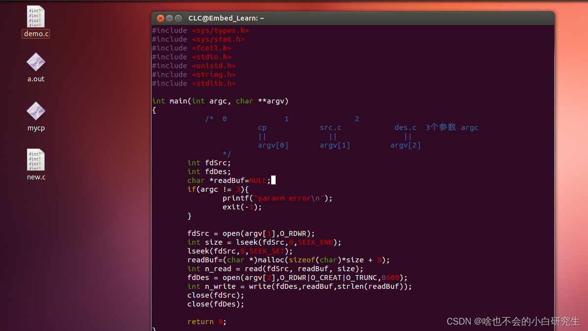 ubuntu学习（六）----文件编程实现cp指令_ubuntu cp-CSDN博客