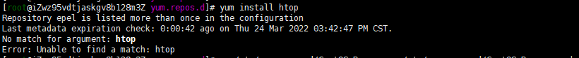 CentOS8 AnolisOS8 yum安装 No match for argument: htop Error: Unable to find a match: htop_no match ...