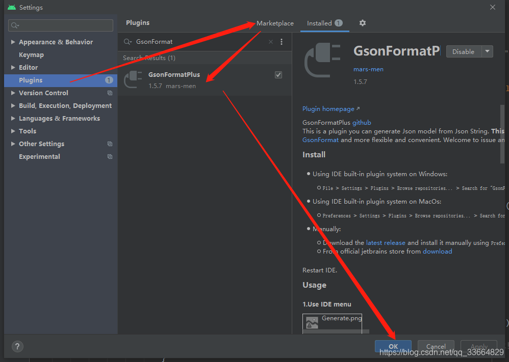 Android Studio 4.1没有GsonFormat解决办法_androidstudio中安装完gsonformnt插件后未显示-CSDN博客