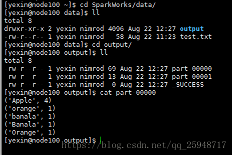 Spark下的WordCount案列演示_linux下 spark wordcount实战演练-CSDN博客