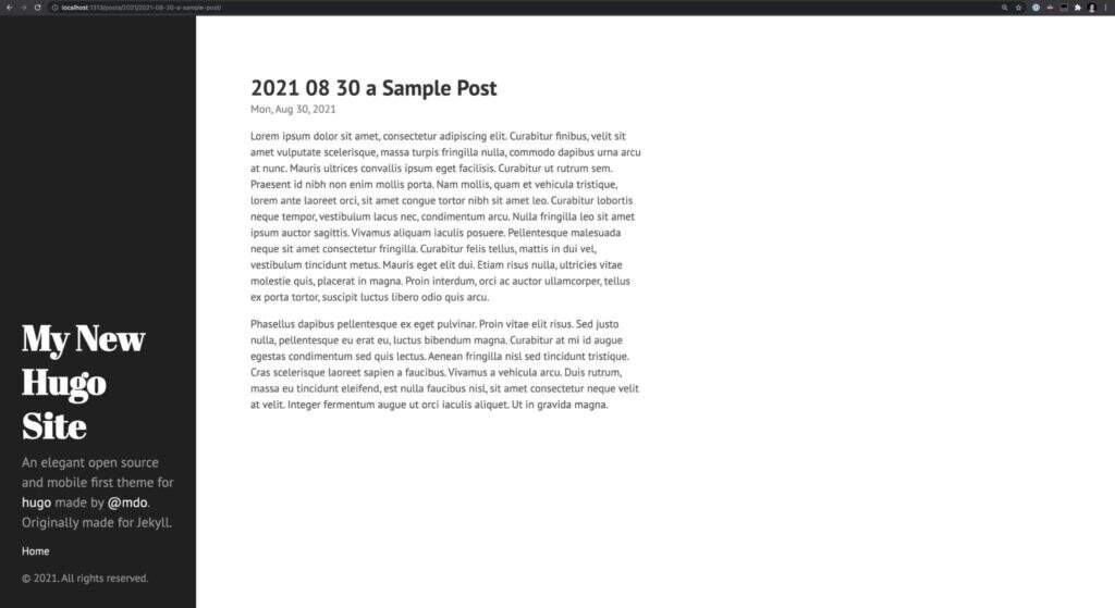 实例讲解如何使用Hugo框架搭建静态网站_hugo静态网站生成器-CSDN博客