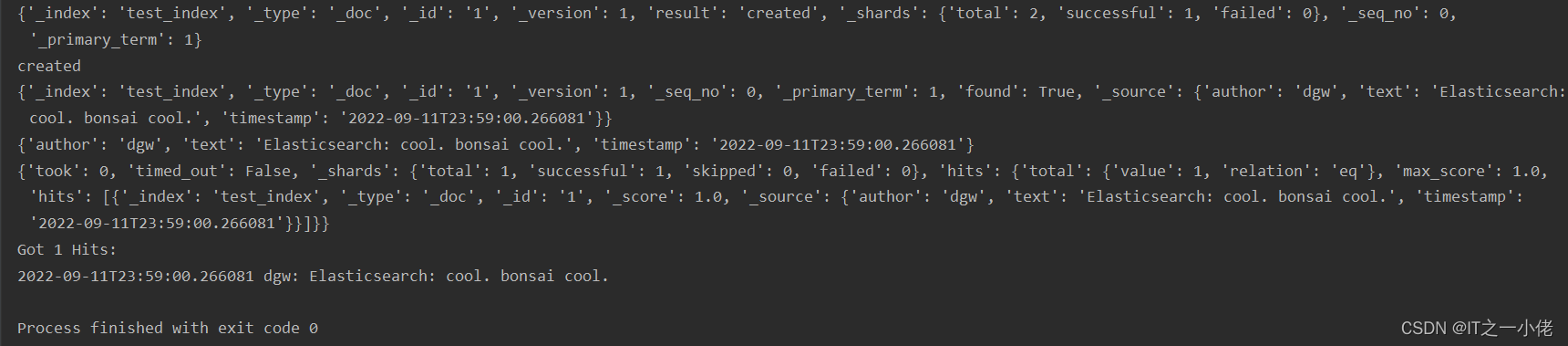 使用python在es中基本操作详解（添加索引、查询索引、删除索引、判断索引是否存在、添加数据、更新数据、查询数据）es判断索引是否存在 Csdn博客