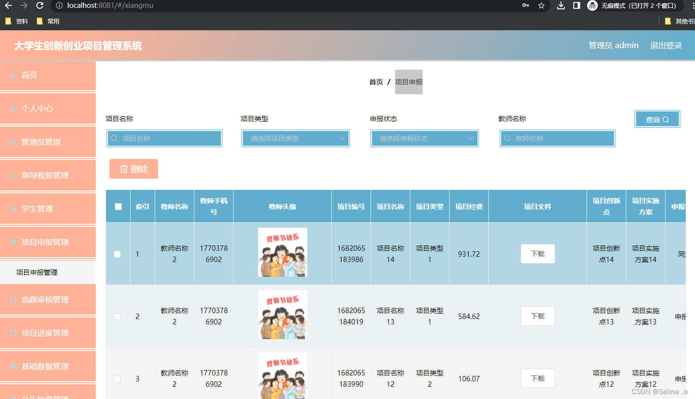 基于spring Boot的大学生创新创业项目管理系统设计与实现基于springboot的创新创业项目管理系统的设计与实现 Csdn博客