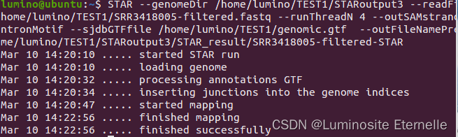 Linux系统下RNA-seq分析（2.STAR比对和cufflinks拼接）_star.aligned.out.sam-CSDN博客