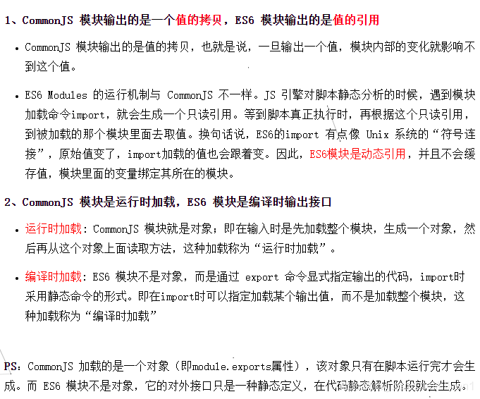 ES6模块与CommonJS模块存在的差异_es6 判断模块是否存在-CSDN博客