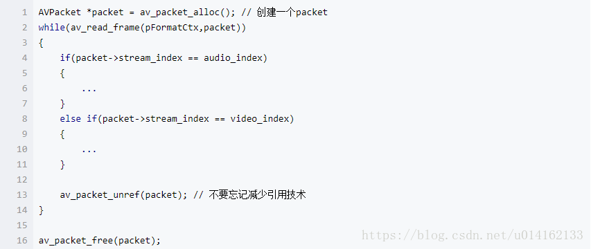 FFmpeg 中AVPacket的使用_avpacket 循环使用-CSDN博客