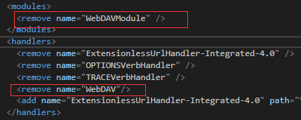 【IIS】HTTP 错误 405.0 - Method Not Allowed，无法显示您正在查找的页面，因为使用了无效方法(HTTP 谓词 ...