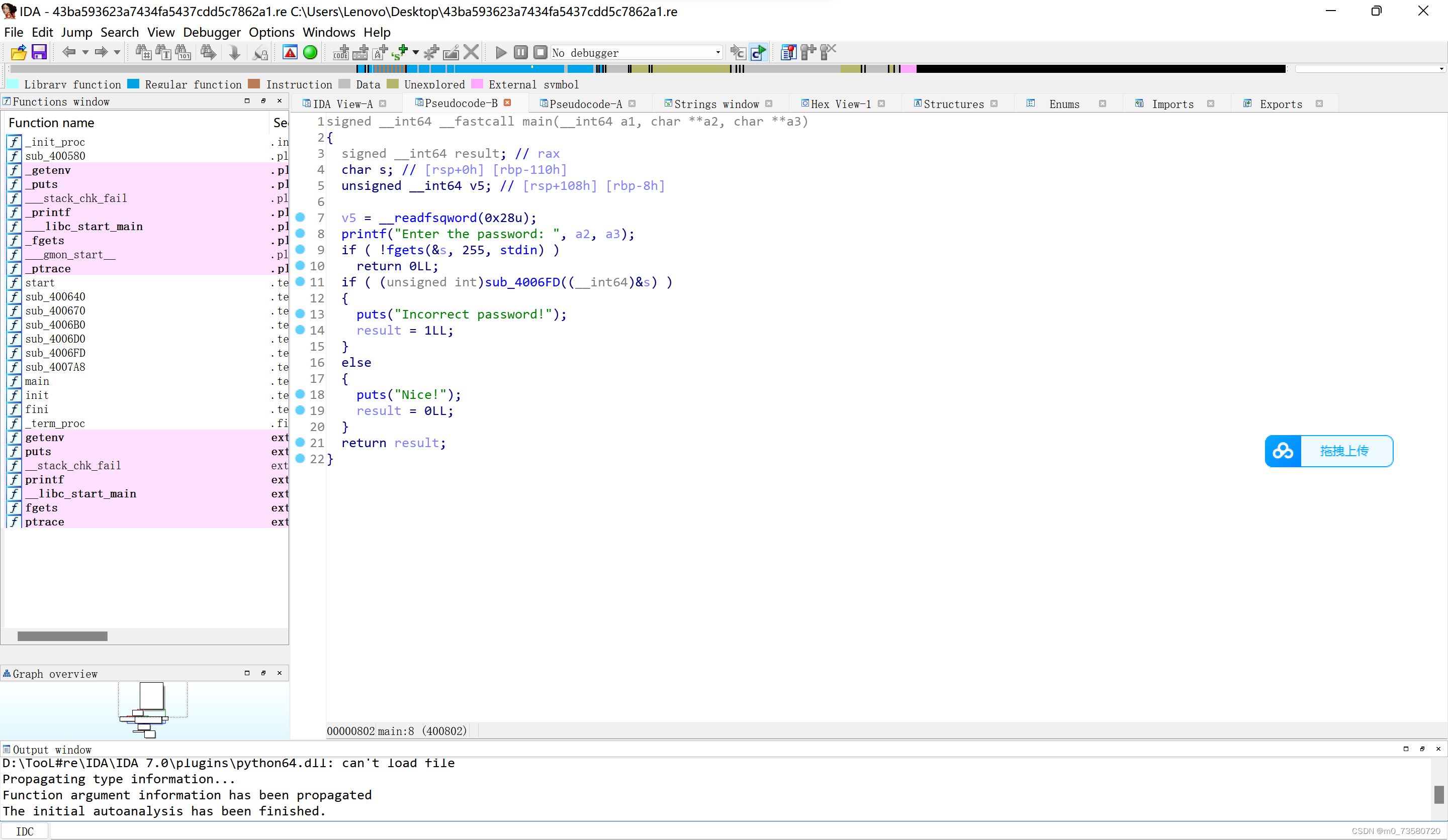 [攻防世界]Reversing-x64Elf-100_攻防世界 reversing-x64elf-100-CSDN博客