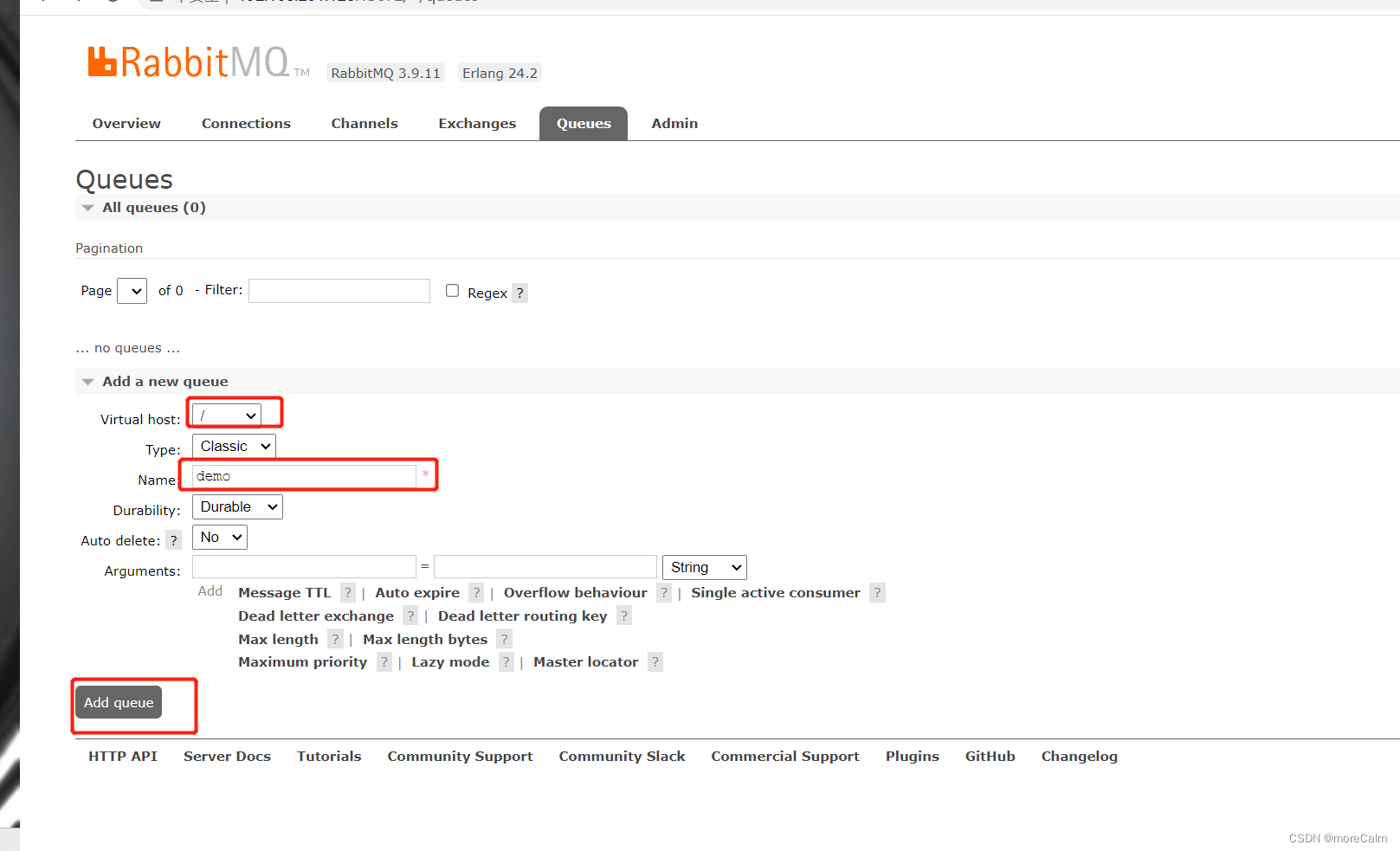 RabbitMQ：简单的消息发送和接收demo_rabbitmq管理台演示消息发送接收-CSDN博客